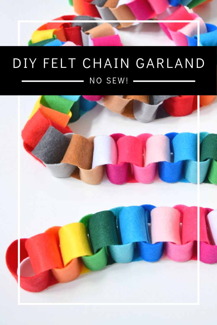 The felt chain garland that never ends