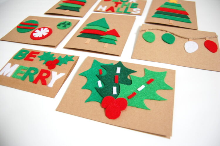 Colorful, DIY - Felt Christmas Cards - northstory + co.