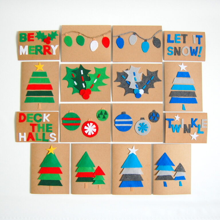 Colorful, DIY - Felt Christmas Cards - northstory + co.