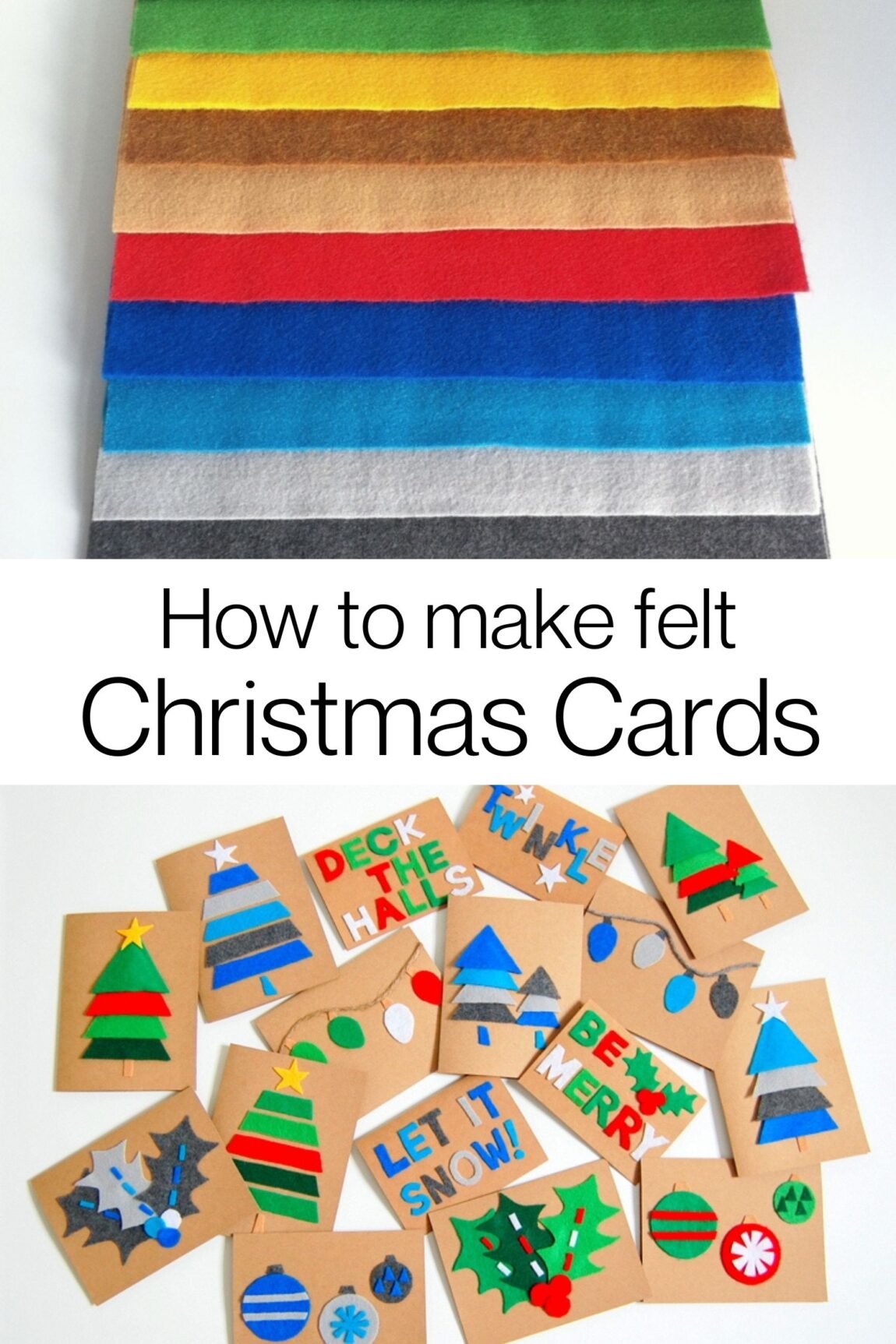 Colorful, DIY - Felt Christmas Cards - northstory + co.
