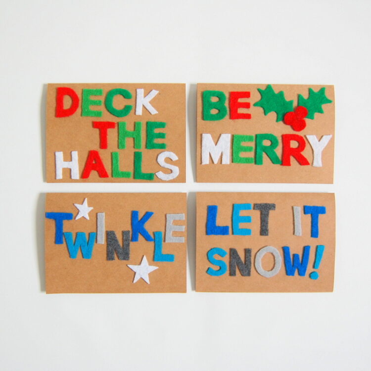 Colorful, DIY - Felt Christmas Cards - northstory + co.
