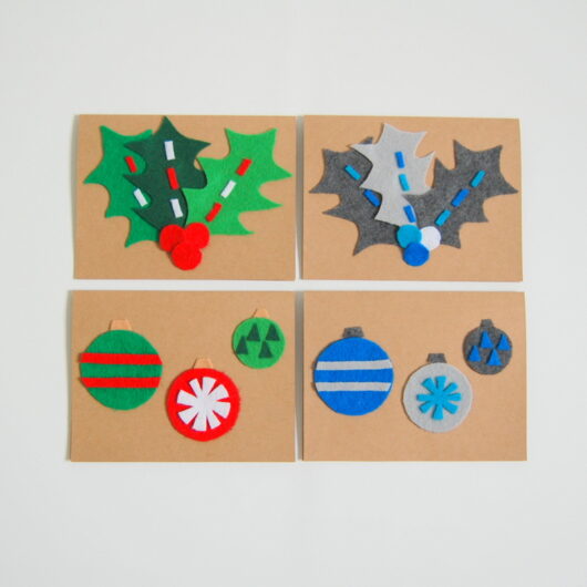 Colorful, DIY - Felt Christmas Cards - northstory + co.