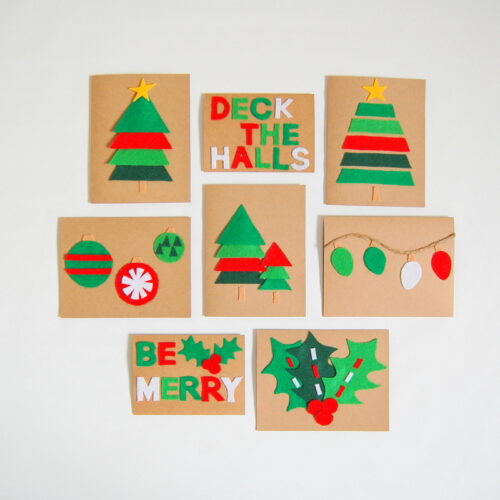 Colorful, DIY - Felt Christmas Cards - northstory + co.