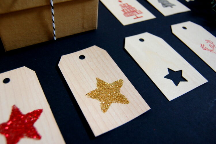 Make your own Wood Veneer Gift Tags! - northstory + co.